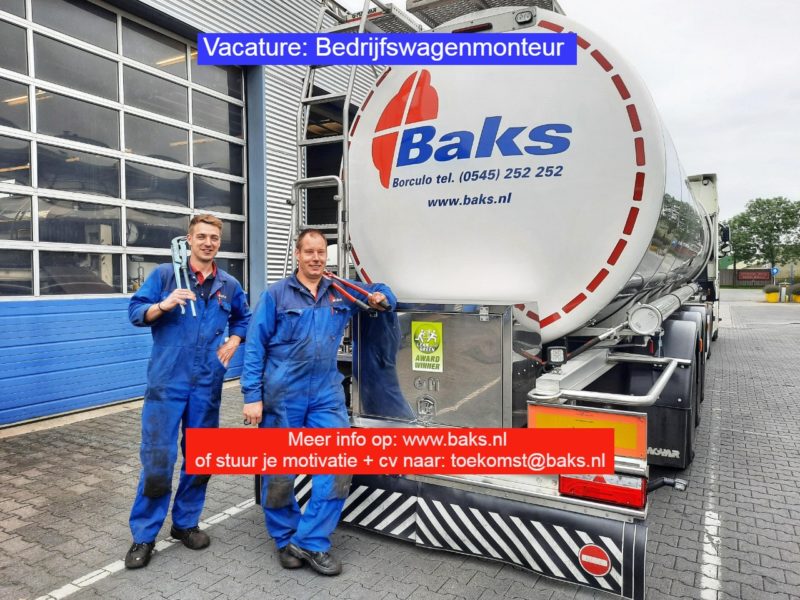 Vacature Monteur - Baks Logistiek