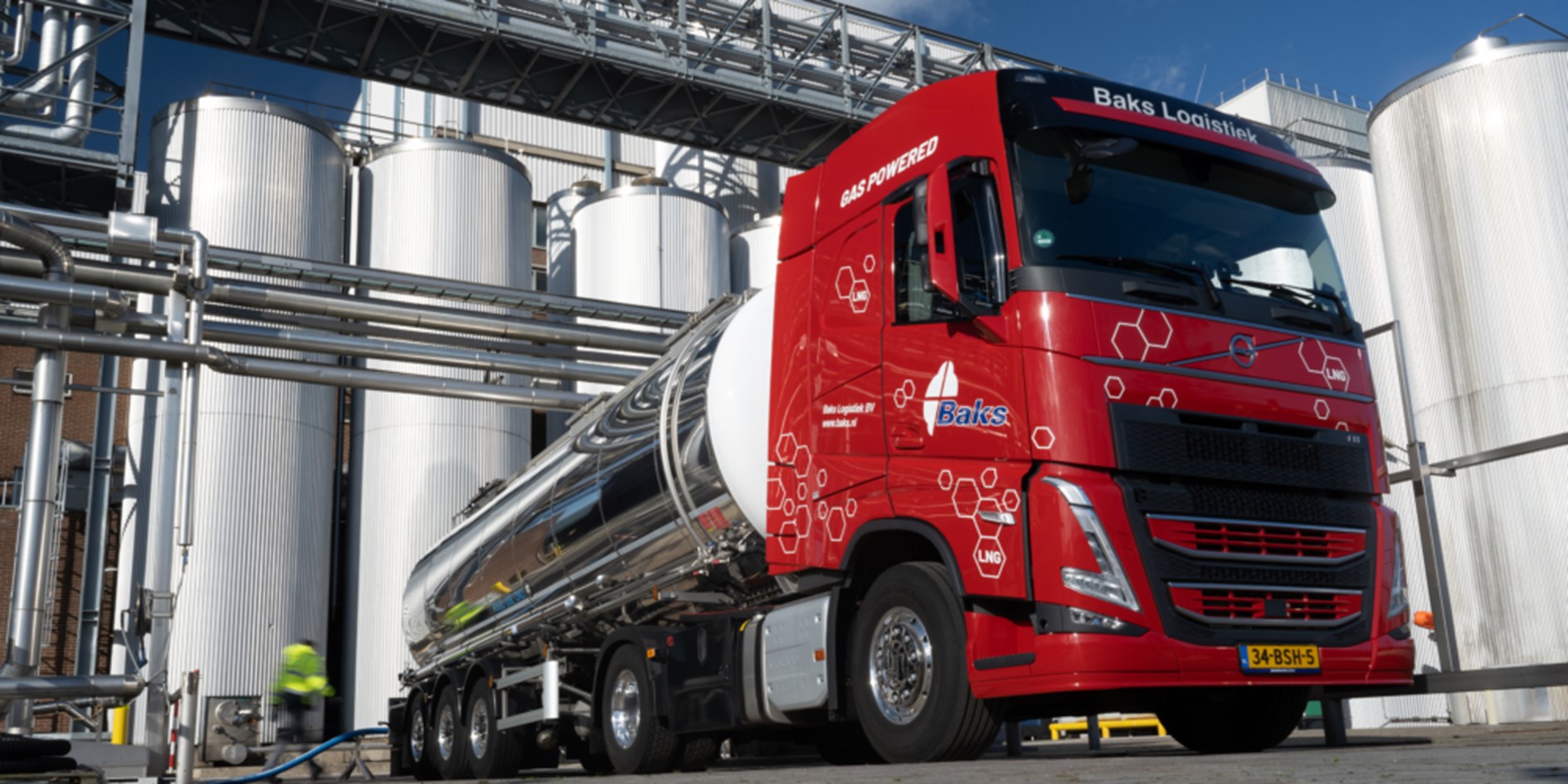 Gas Powered Baks Logistiek vrachtwagen - Baks Logistiek